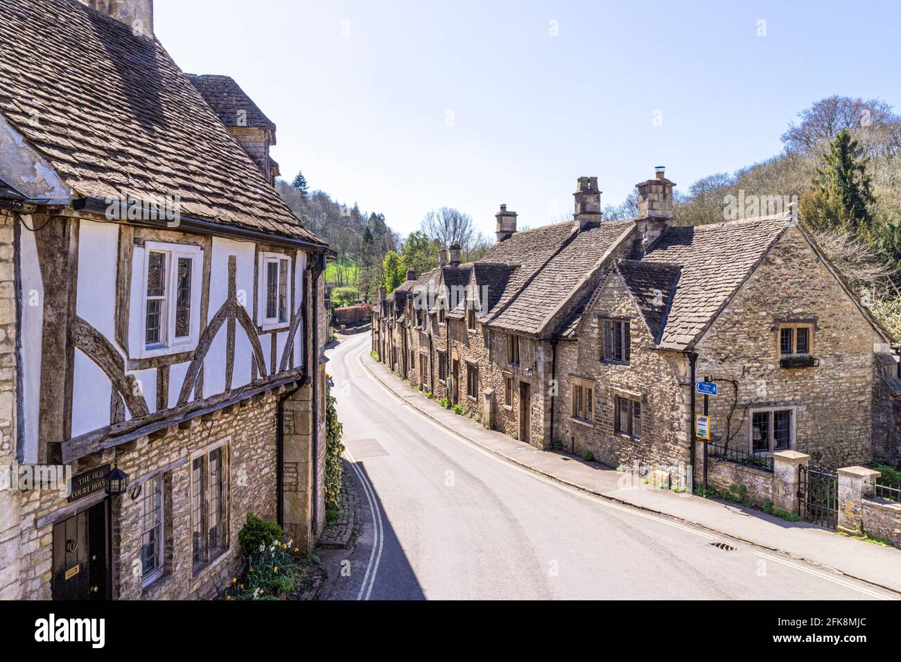 The Old Court House in the Cotswold village of Castle Combe, Wiltshire ...