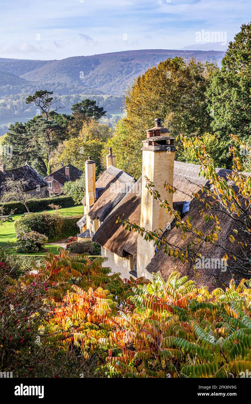 Thatched Cottage Selworthy Somerset England High Resolution Stock ...