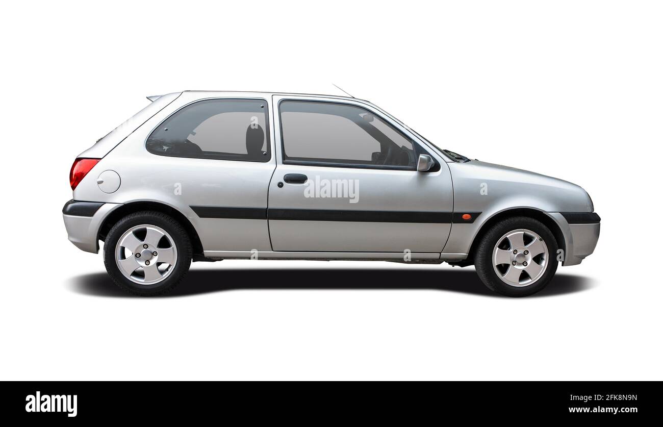 Sport hatchback car side view isolated on white background Stock Photo ...