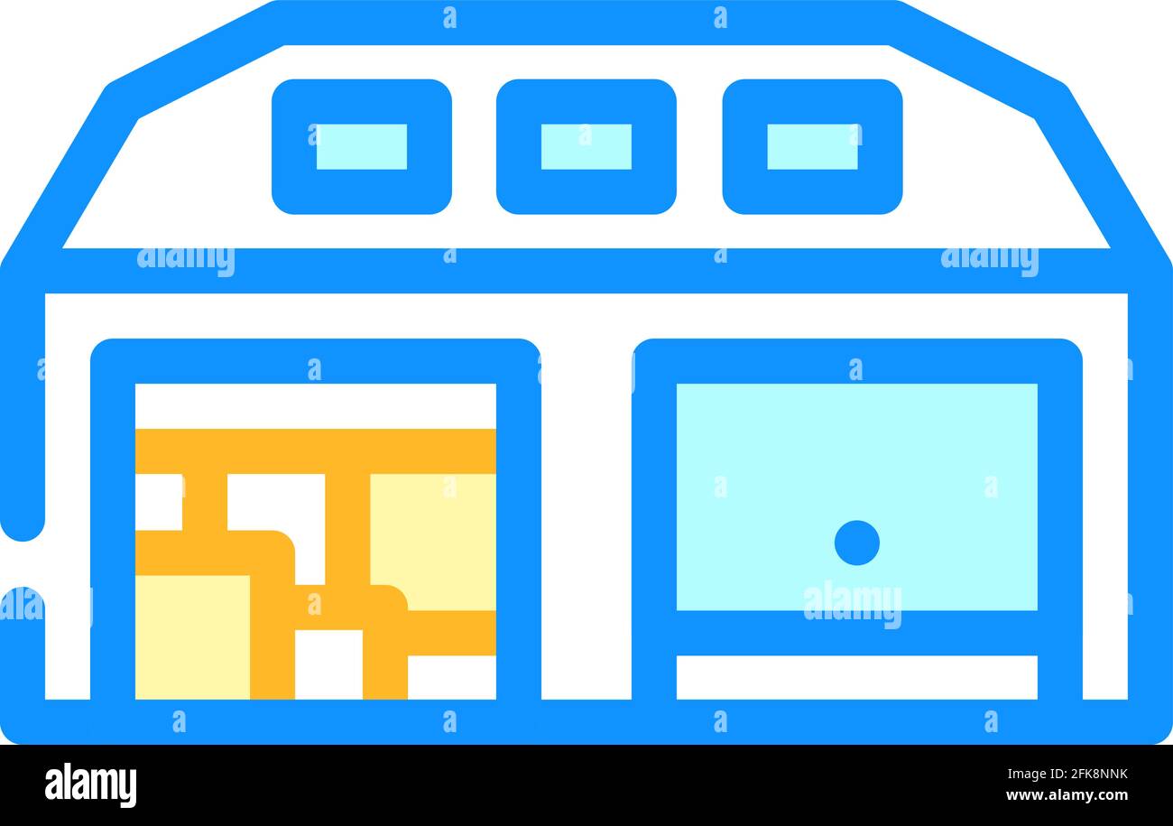 warehouse wholesale color icon vector illustration Stock Vector Image ...