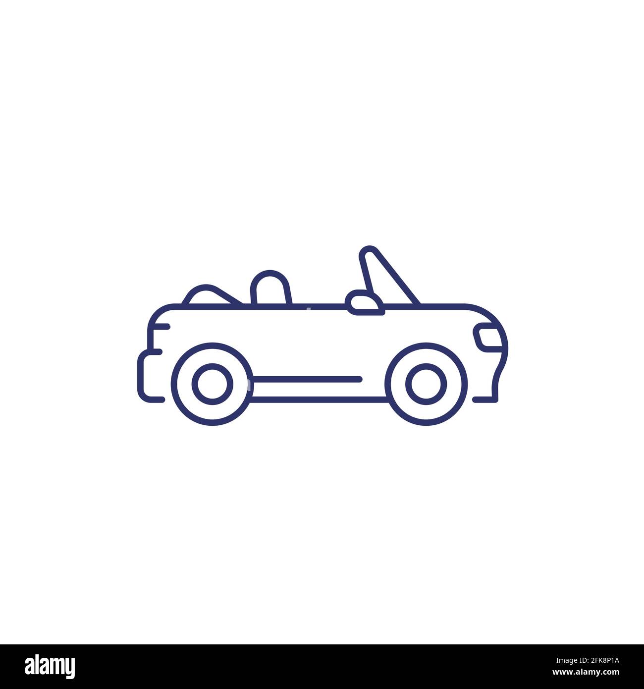 cabriolet car line icon, vector Stock Vector Image & Art - Alamy
