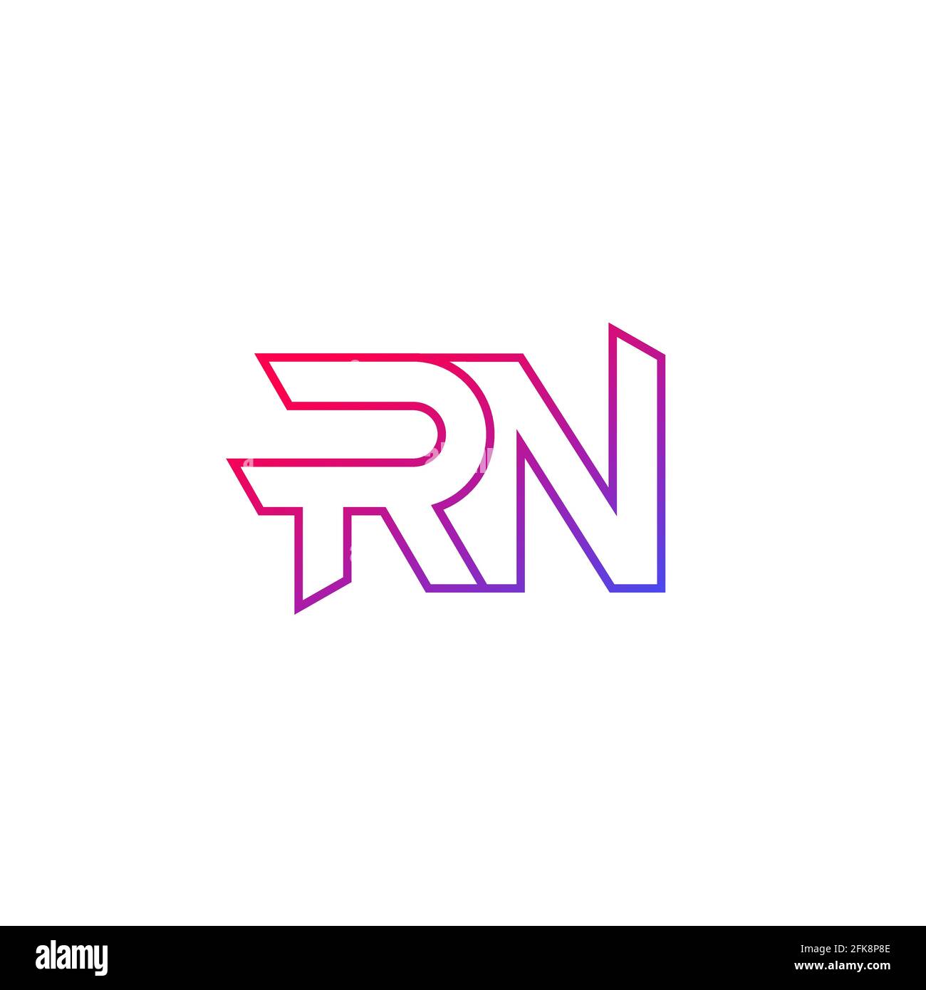 RN letters logo line design, vector Stock Vector Image & Art - Alamy