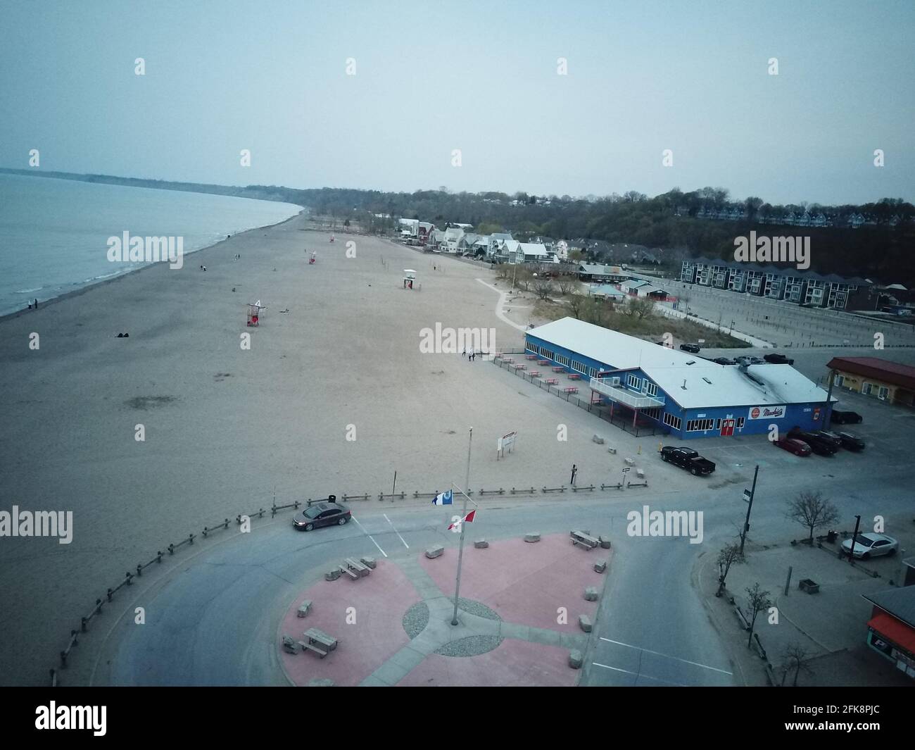 Aerial photo of port stanley ontario, lake erie Stock Photo - Alamy