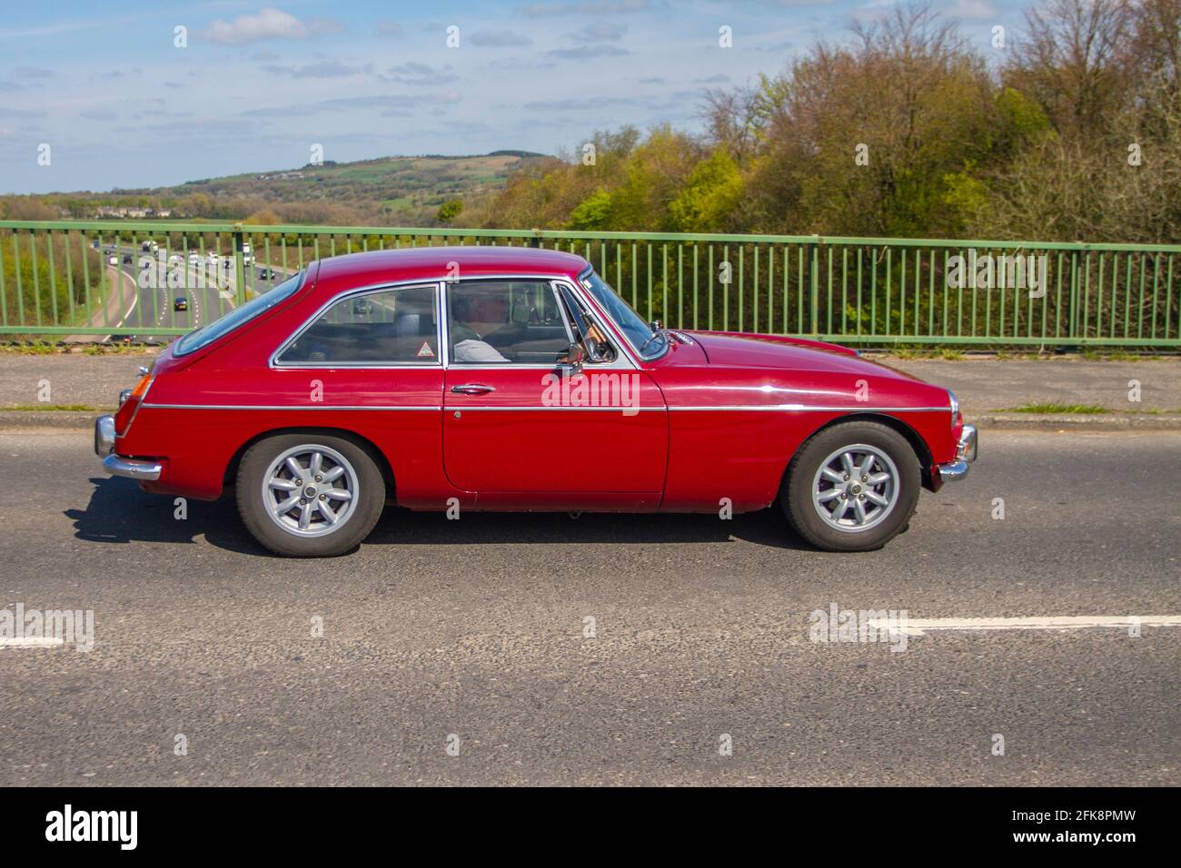 1973 70s red Mg B Gt 1798cc classic sports cars, cherished veteran ...