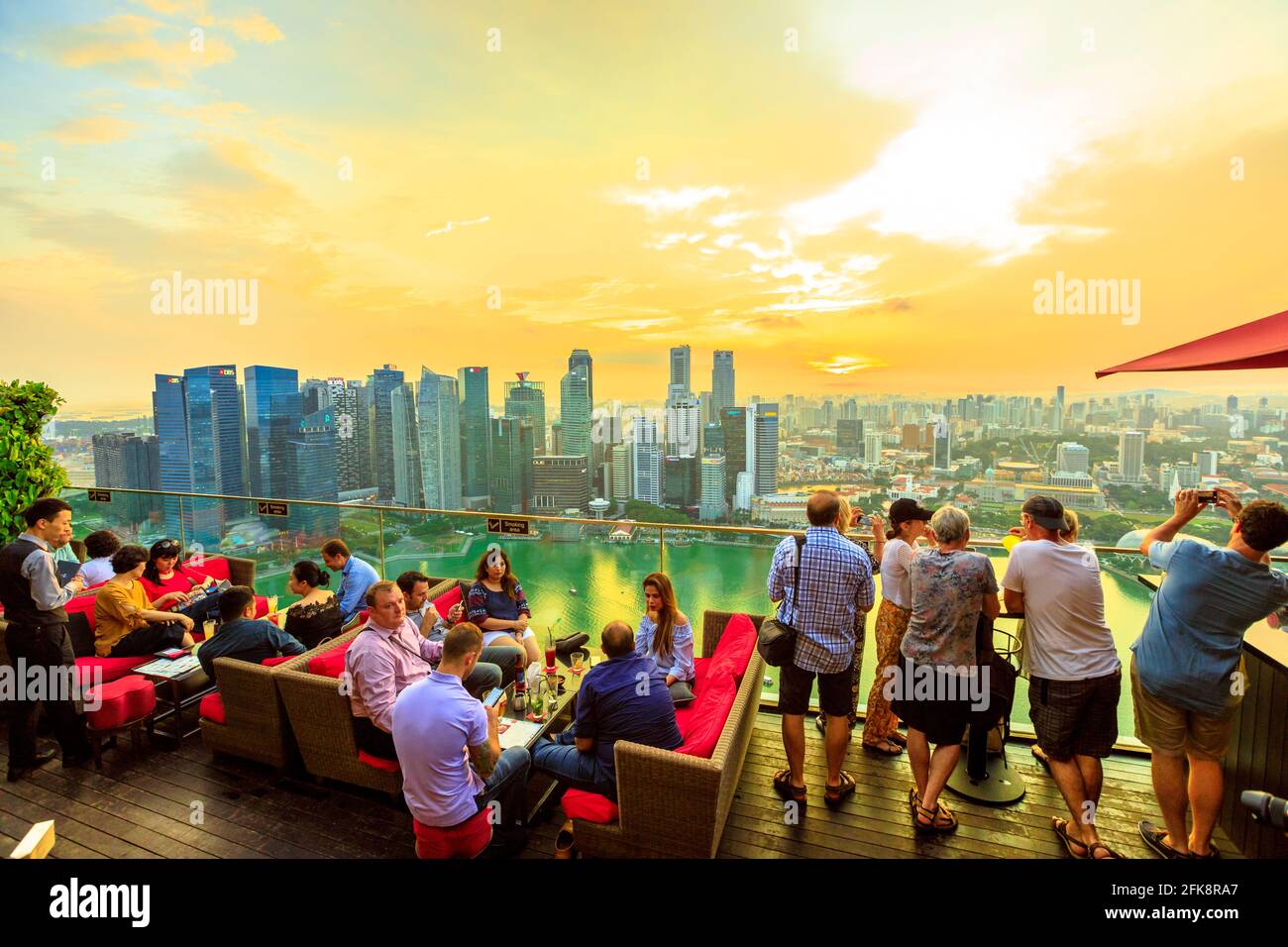 Marina bay sands aerial hi-res stock photography and images - Alamy