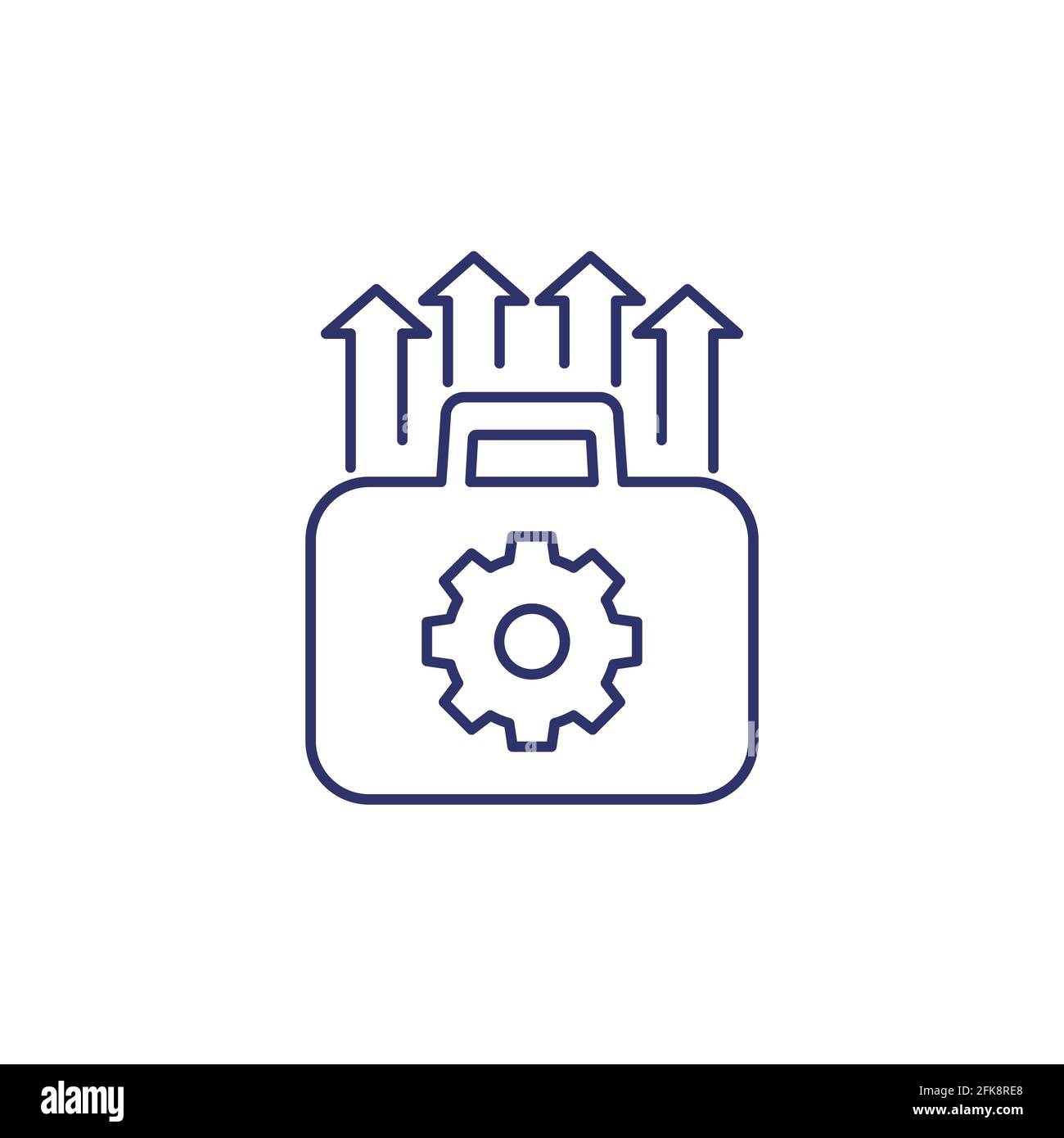 portfolio optimization and growth line icon Stock Vector Image & Art ...