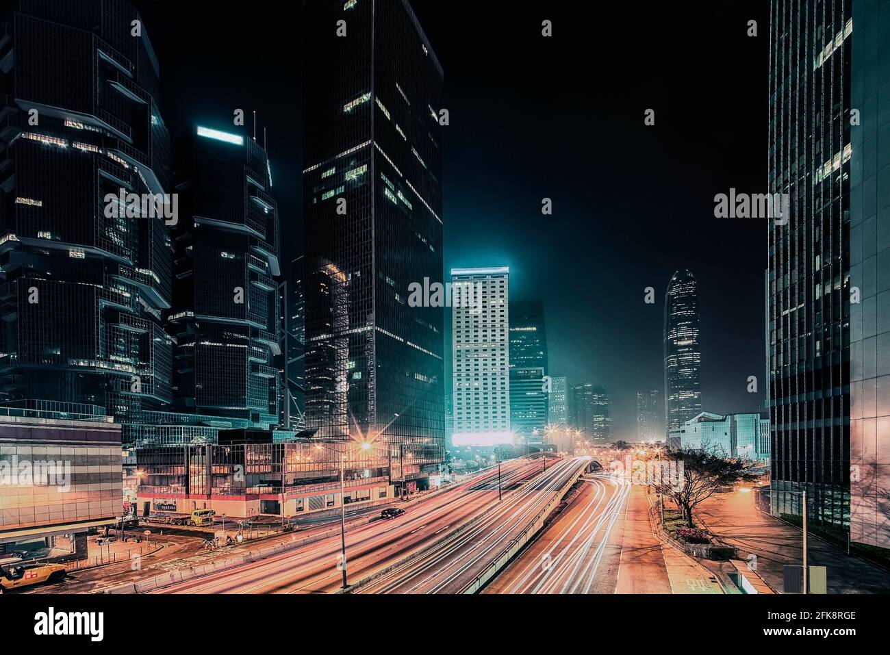 City street in hong kong hi-res stock photography and images - Alamy