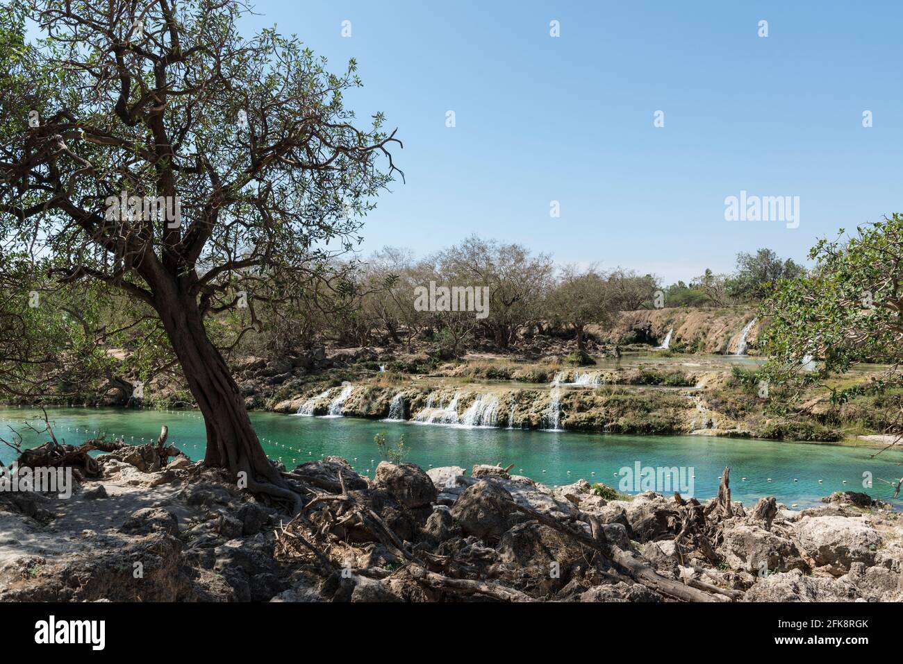 Waterfalls of Wadi Darbat near Salalah in Oman Stock Photo - Alamy