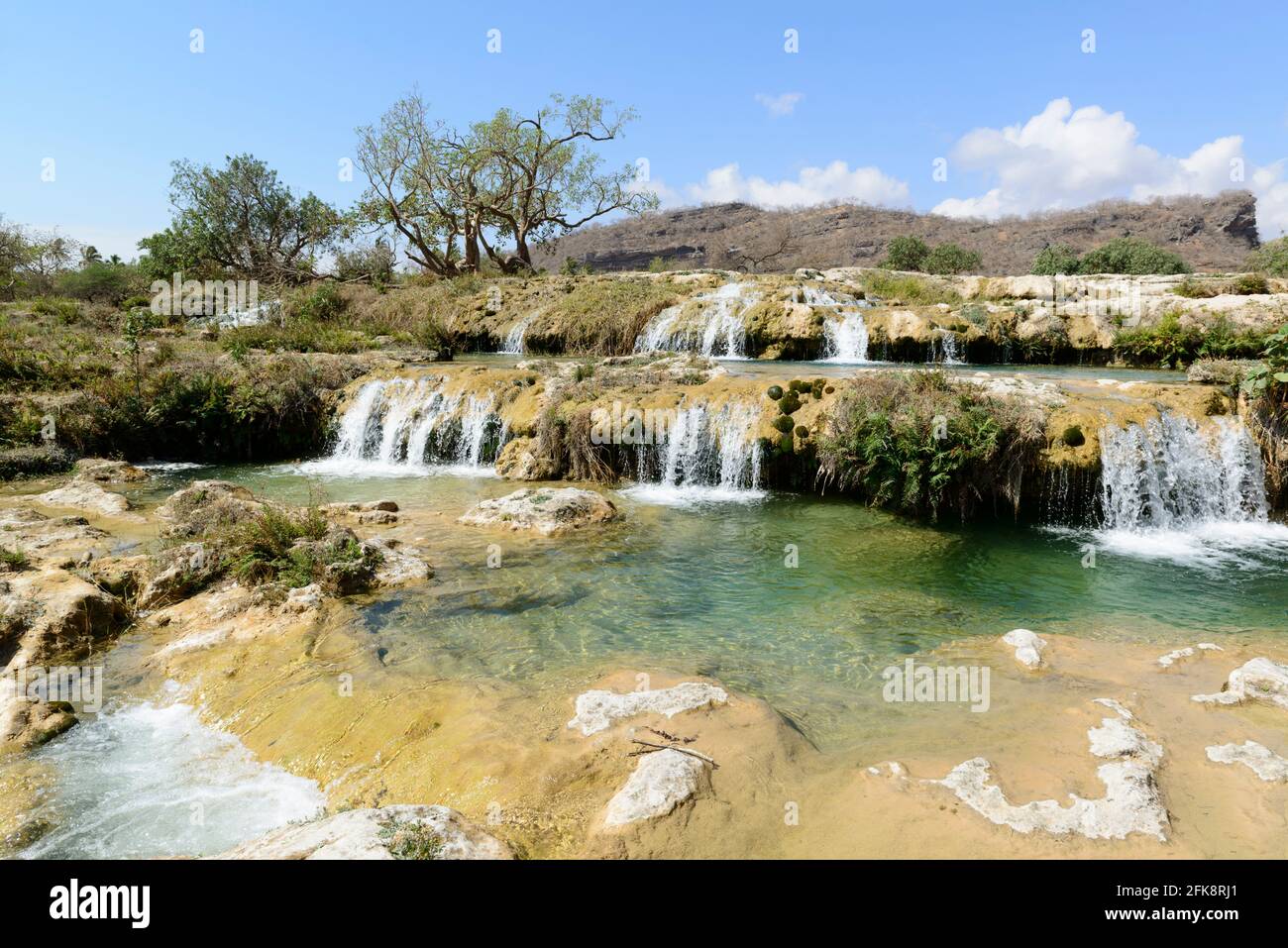 Waterfalls of Wadi Darbat near Salalah in Oman Stock Photo - Alamy