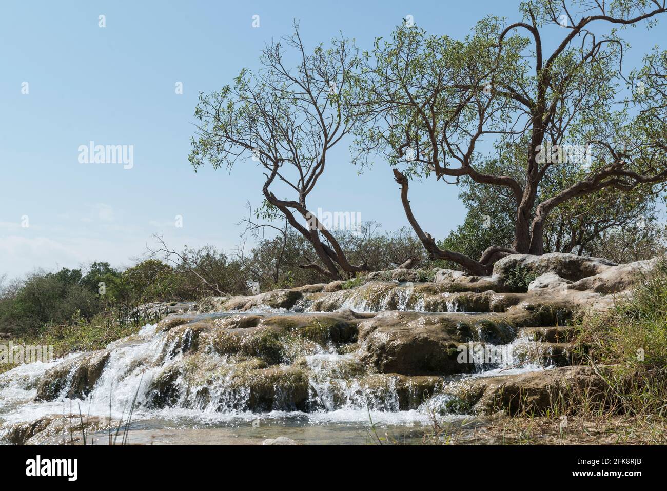 Waterfalls of Wadi Darbat near Salalah in Oman Stock Photo - Alamy