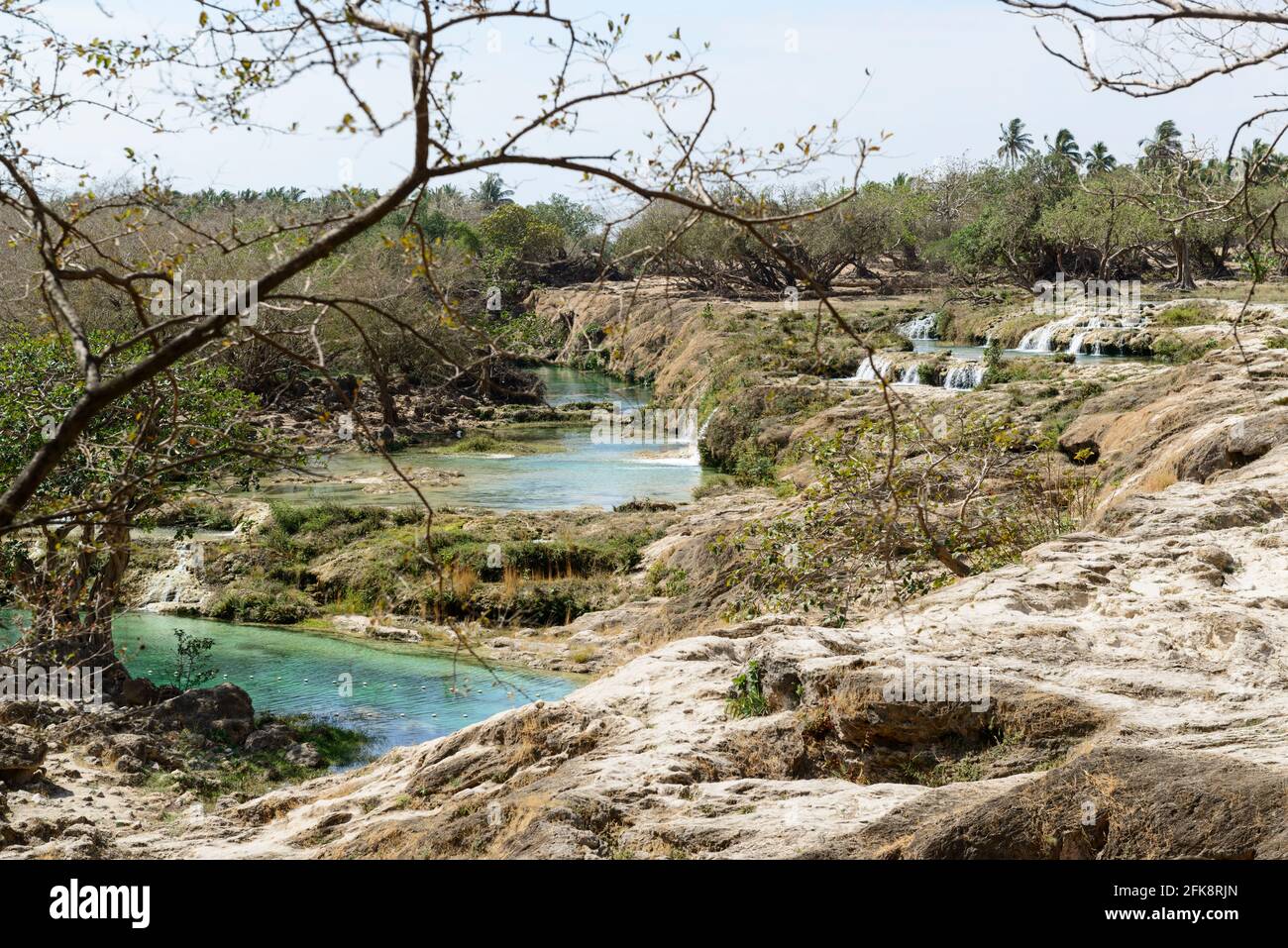 Waterfalls of Wadi Darbat near Salalah in Oman Stock Photo - Alamy
