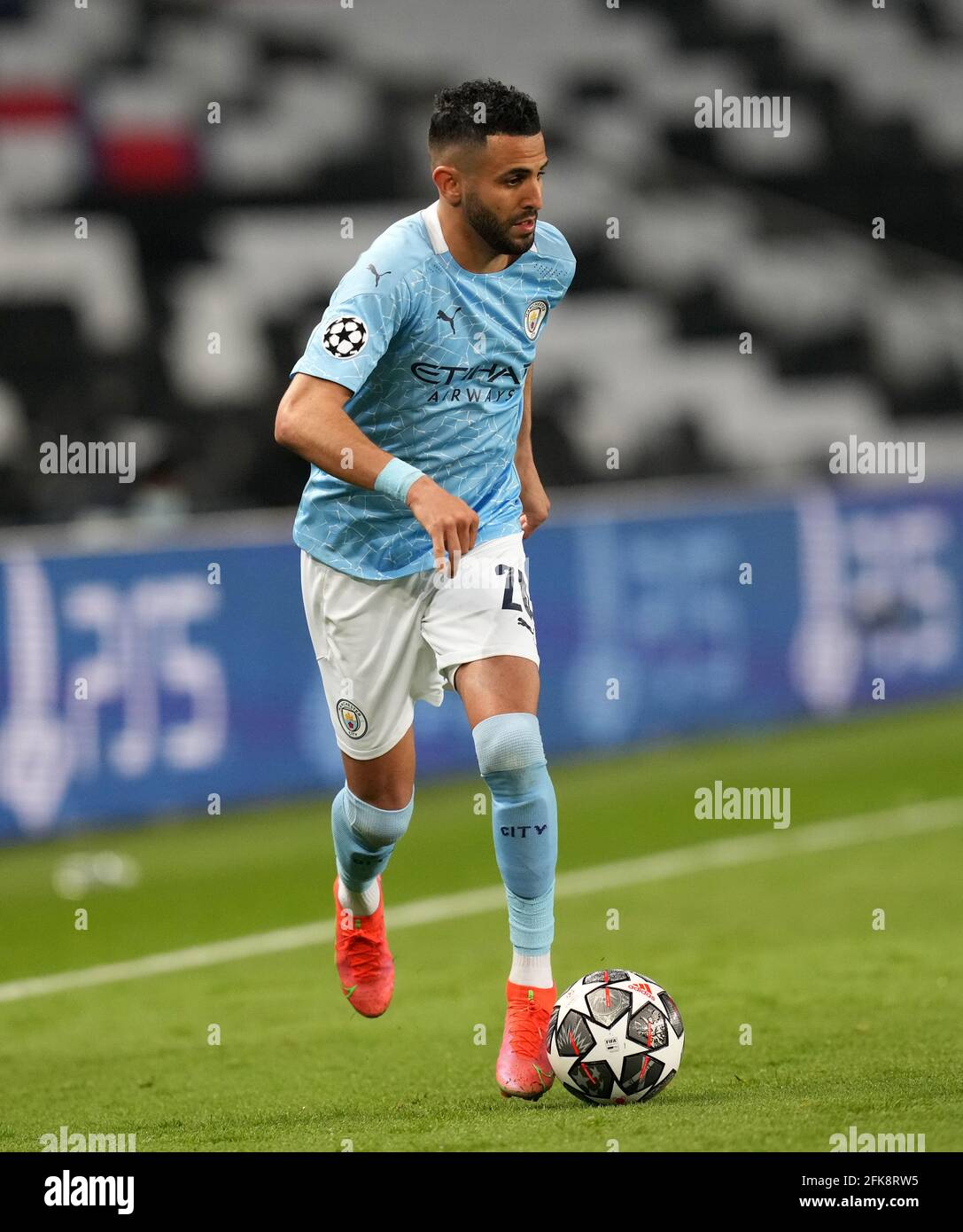 Manchester City's Riyad Mahrez during the UEFA Champions League Semi ...