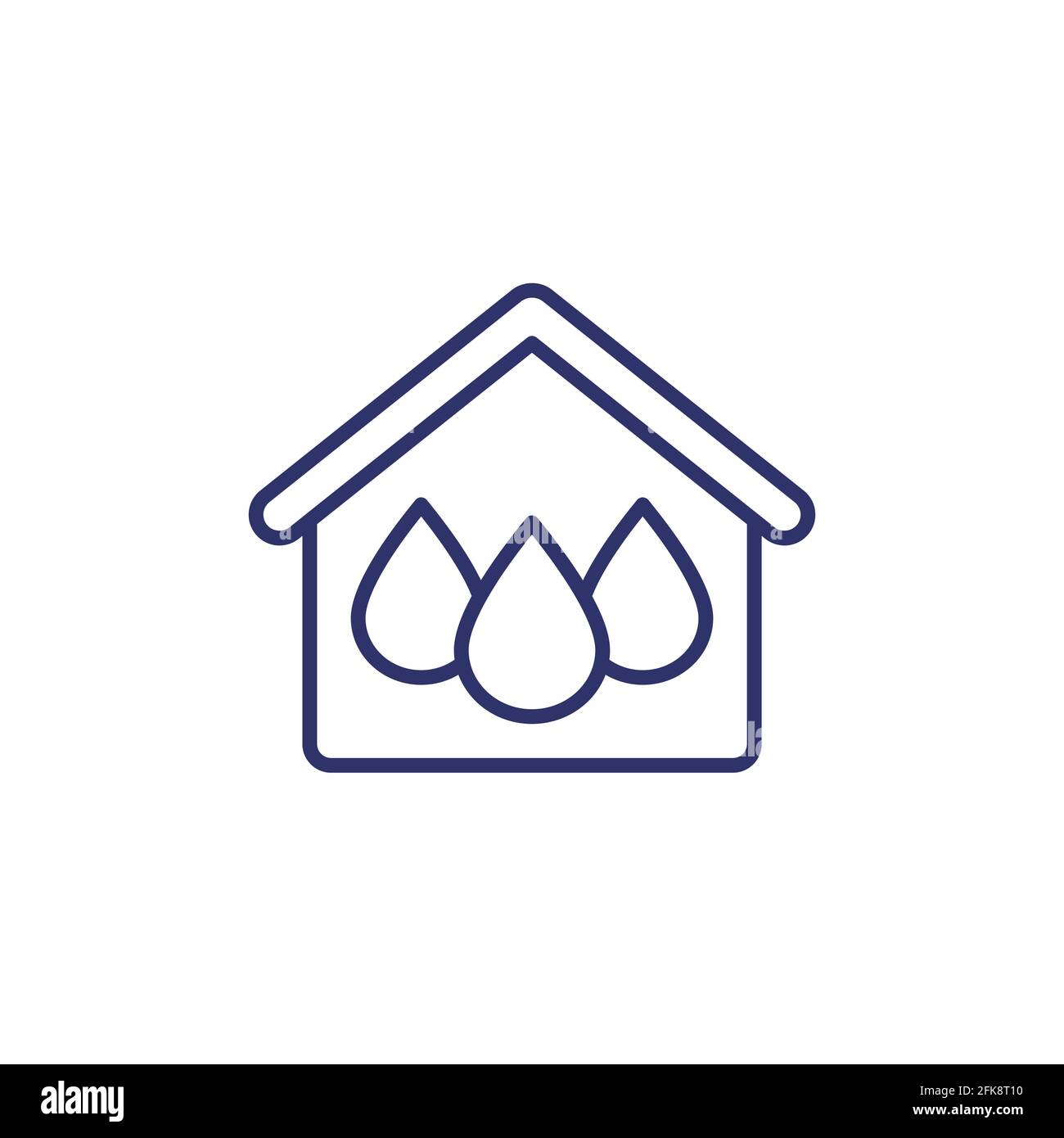Symbol house humidity Stock Vector Images - Alamy