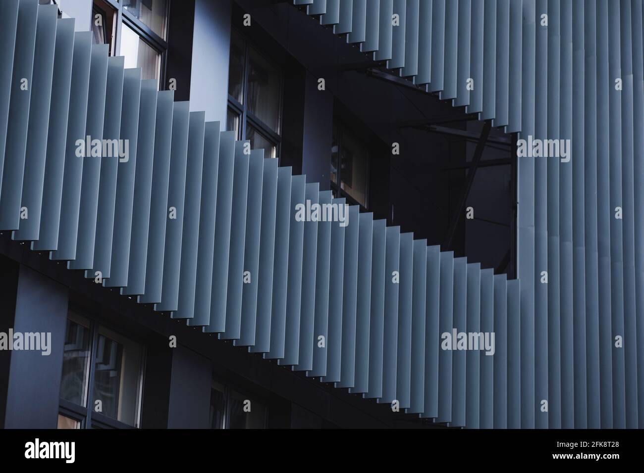 modern office building with elements of metal structures Stock Photo ...