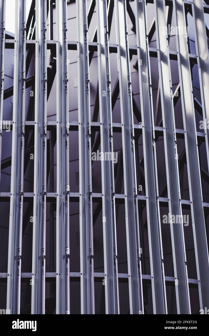 element of a metal structure of a modern building Stock Photo - Alamy