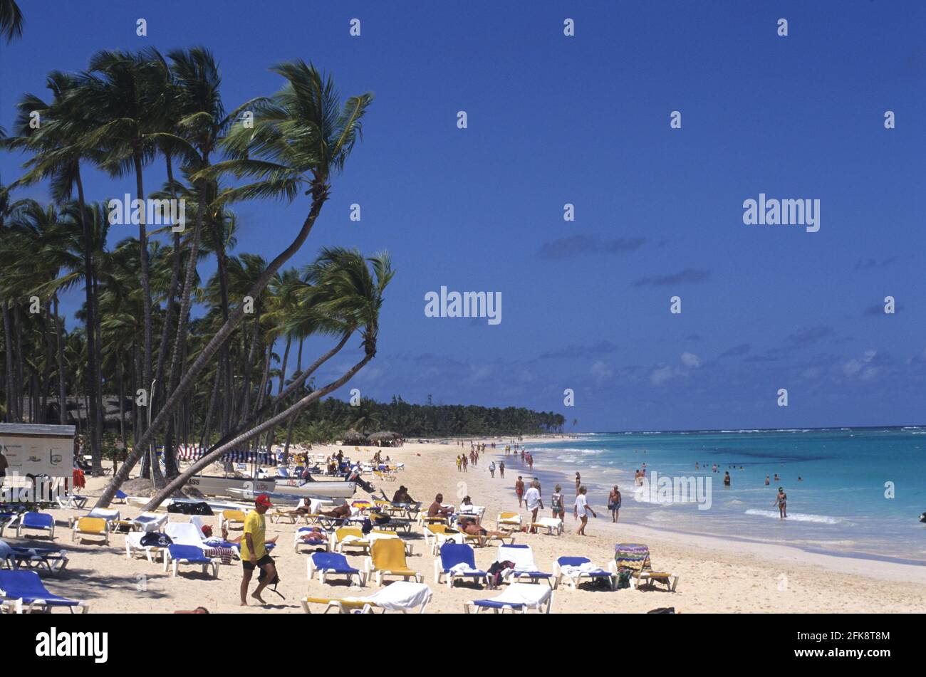 Dominikanische Republik, Strand bei Punta Cana Stock Photo - Alamy