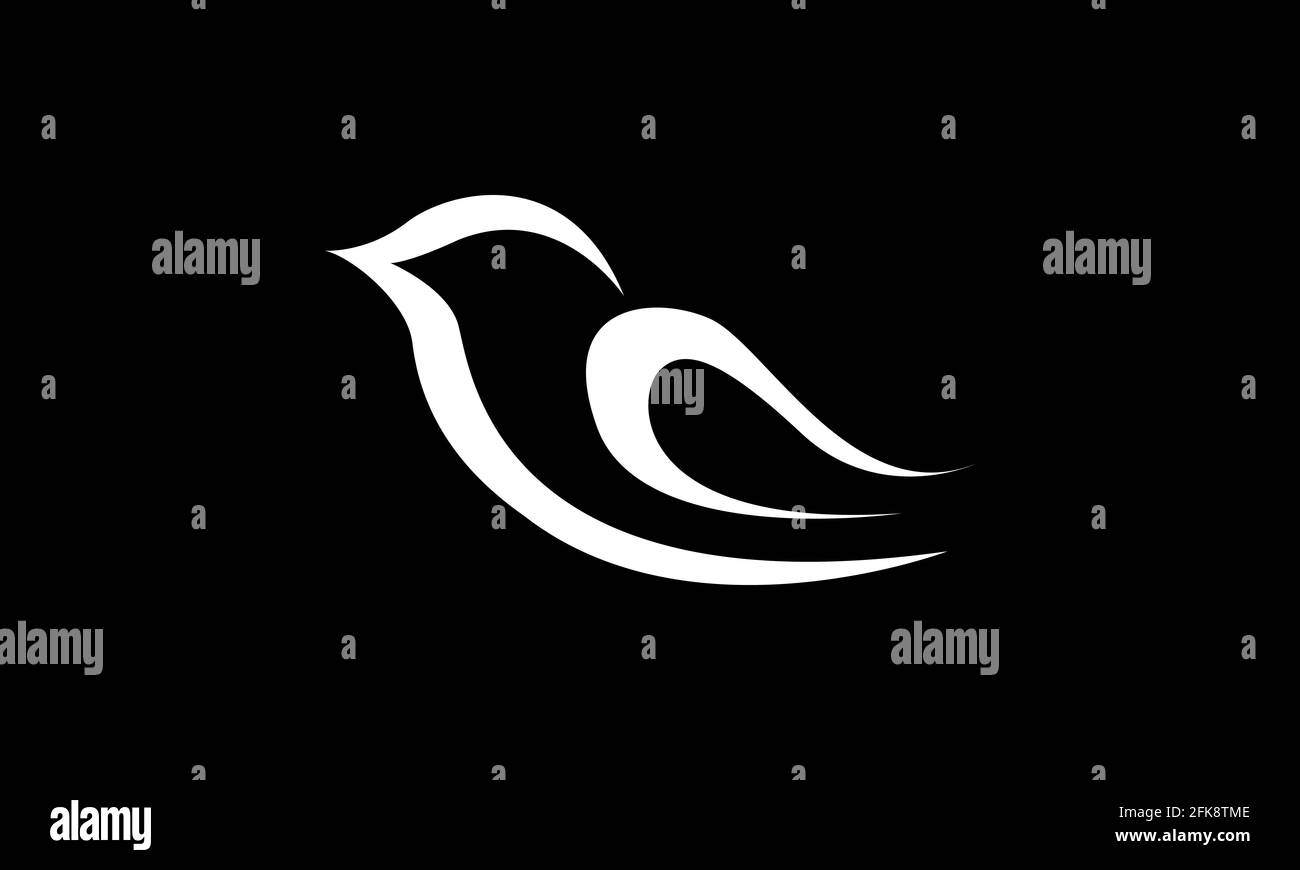 modern shape bird swallow logo symbol icon vector graphic design ...