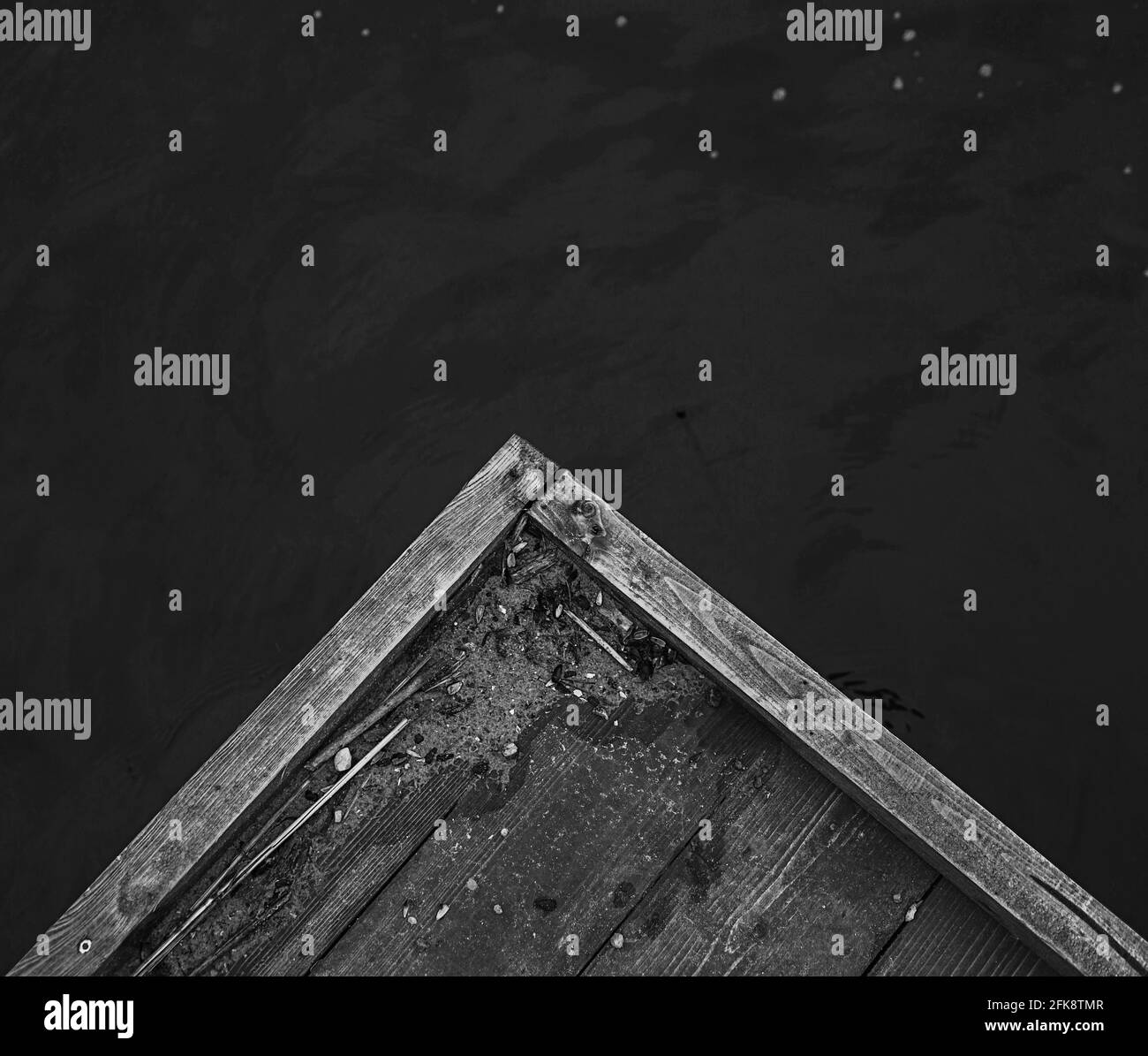 corner of the old wooden pier on the sea. texture Stock Photo - Alamy