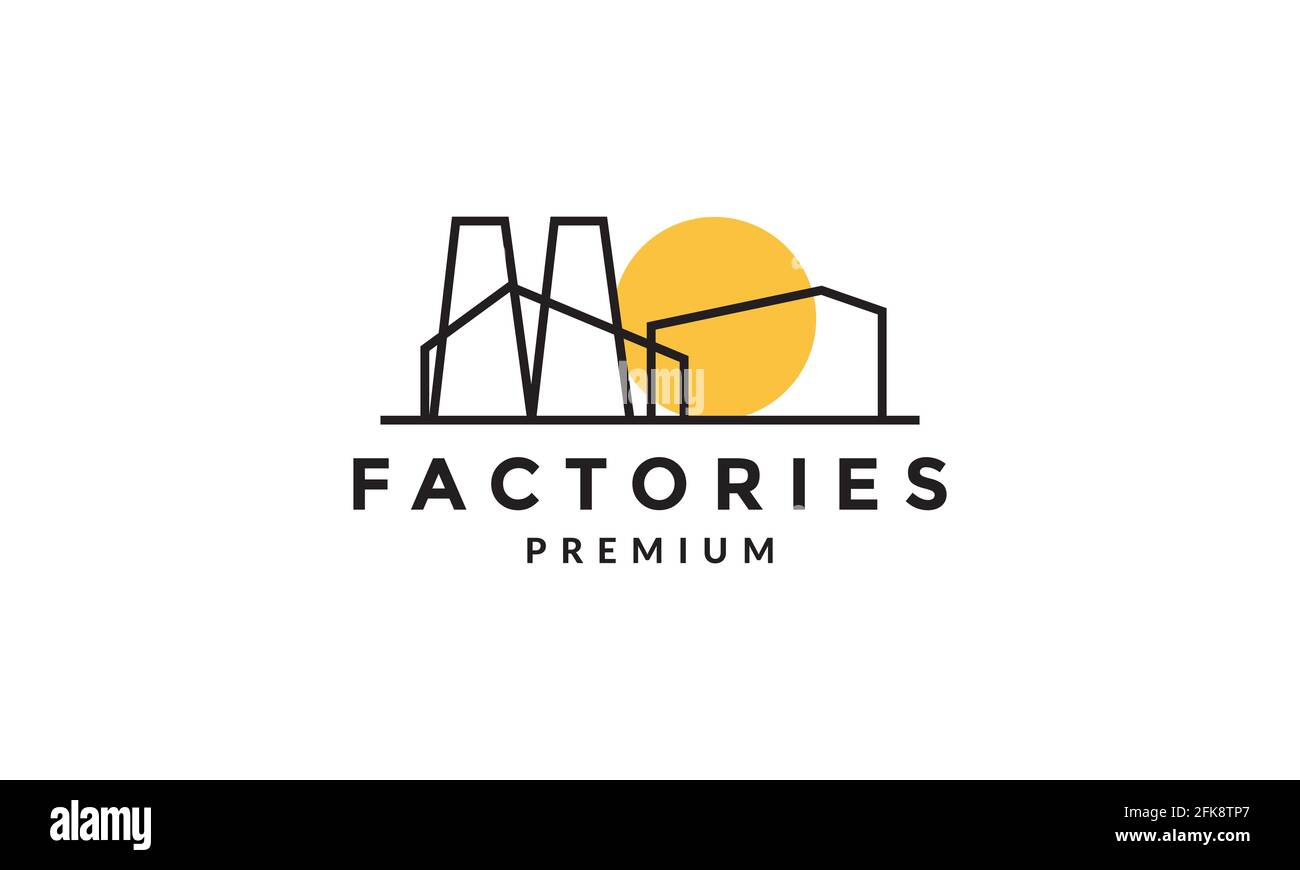 Industrial estate sunrise Stock Vector Images - Alamy