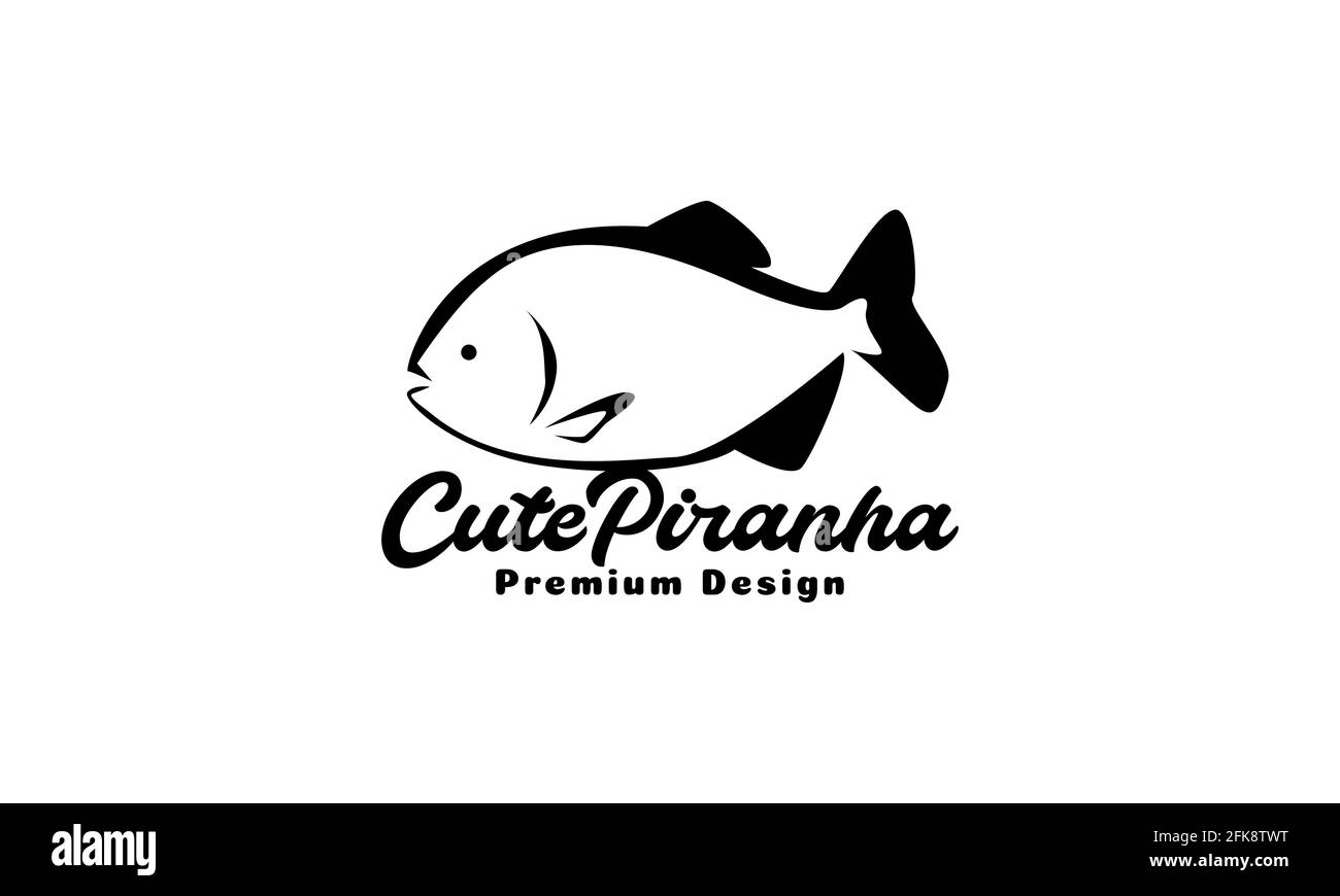 modern shape fish piranha logo symbol icon vector graphic design illustration Stock Vector Image ...