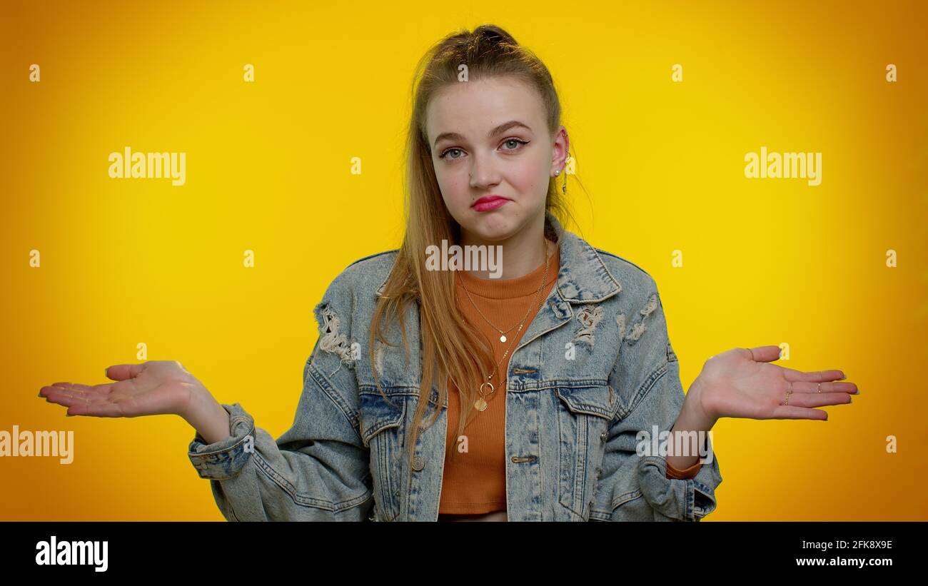 Embarrassed teen girl student hi-res stock photography and images - Alamy