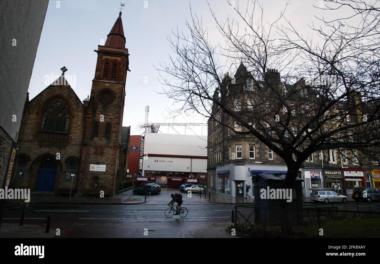 Hearts of Midlothian Football Club.....Tynecastle stadium and the area ...