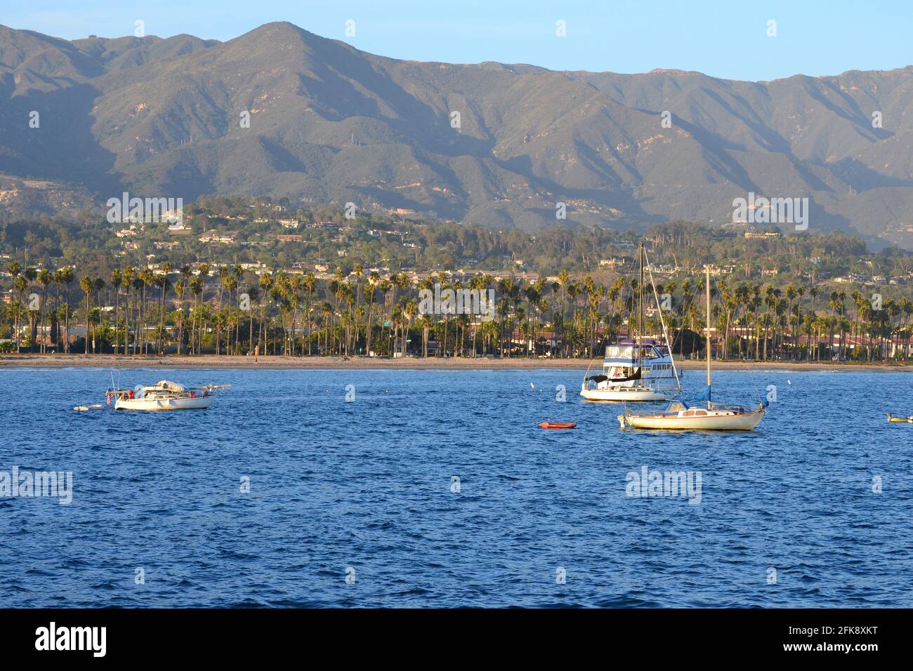 Boating in West Beach Santa Barbara, Santa Barbara, CA, USA Stock Photo ...