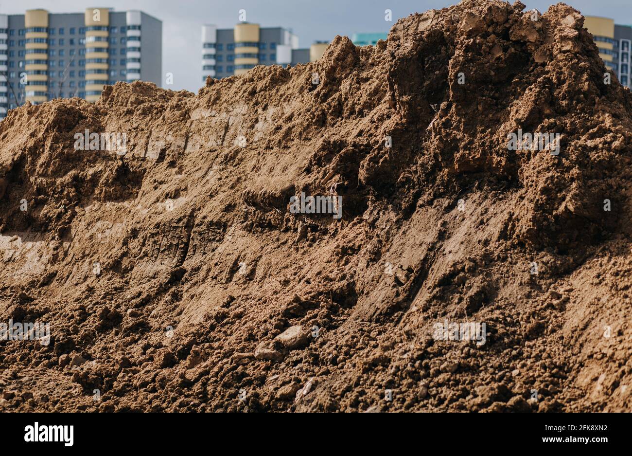 construction sand pile on the site Stock Photo - Alamy