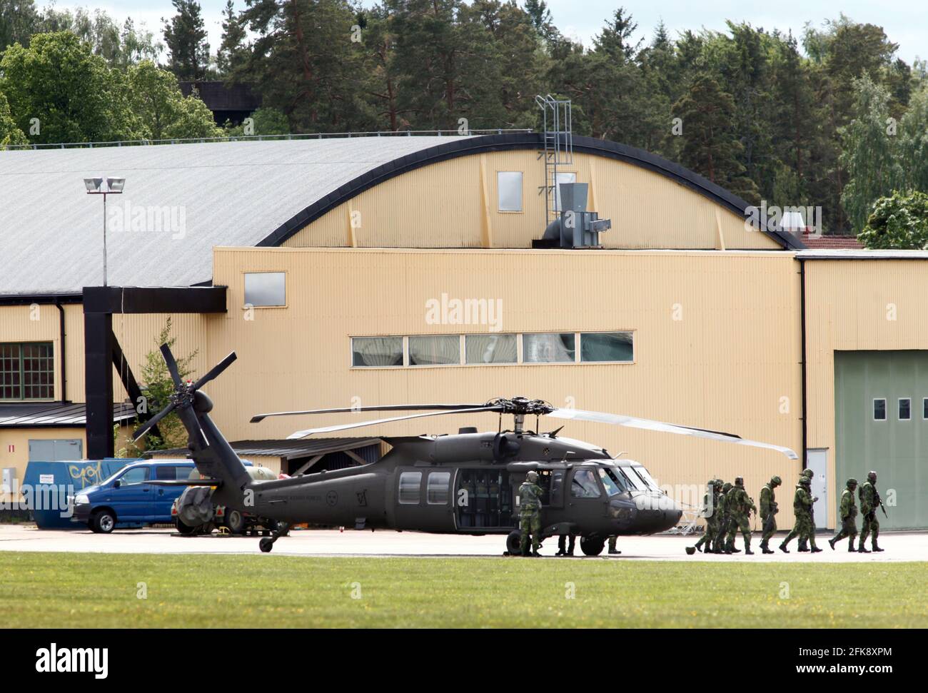 Helikopter 16, HKP 16, The Sikorsky UH-60 Black Hawk, at Malmen Airbase ...