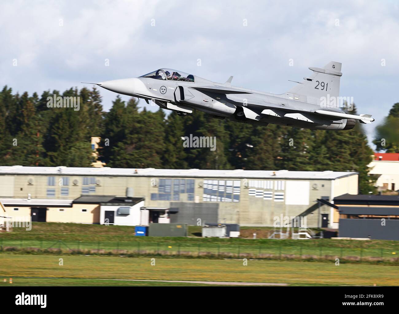JAS 39 C Gripen, at Malmen Airbase. Malmen airbase is a military ...