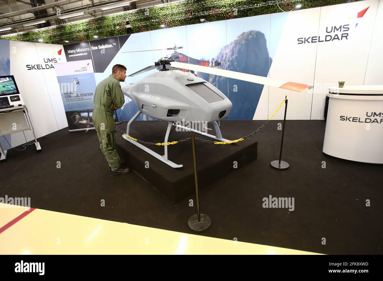 UMS Skeldar at Malmen Airbase. Malmen airbase is a military airbase ...
