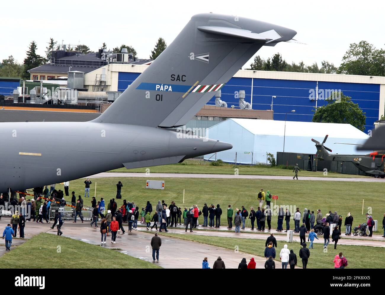 Airshow at flight day at Malmen Airbase. Malmen airbase is a military ...