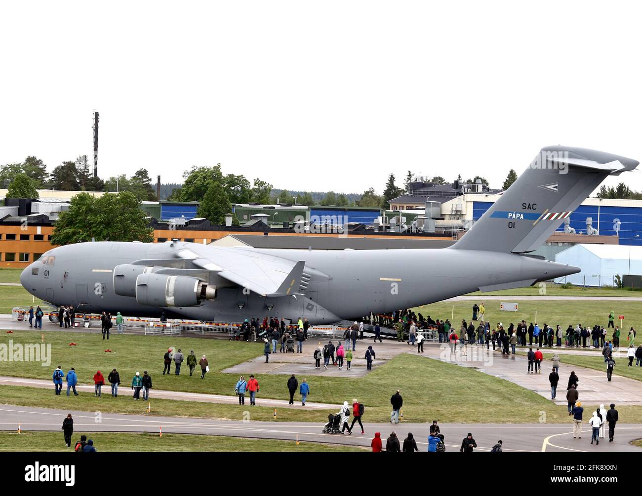 Airshow at flight day at Malmen Airbase. Malmen airbase is a military ...