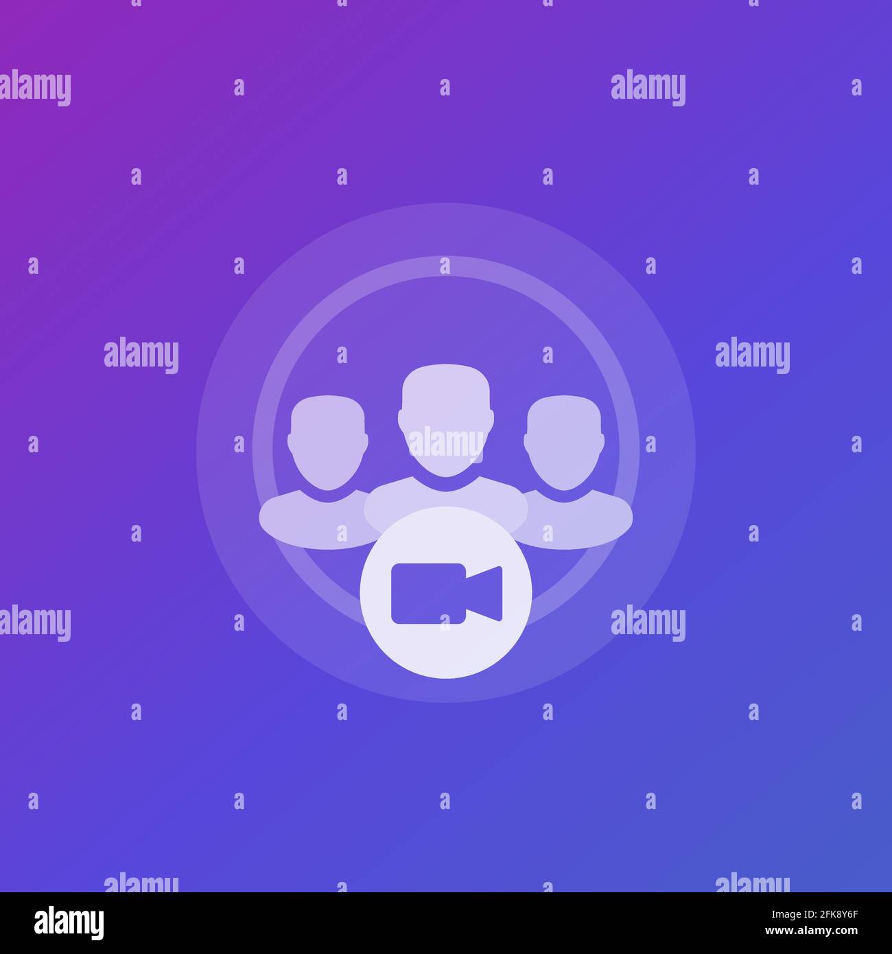 group video call icon, vector design Stock Vector Image & Art - Alamy