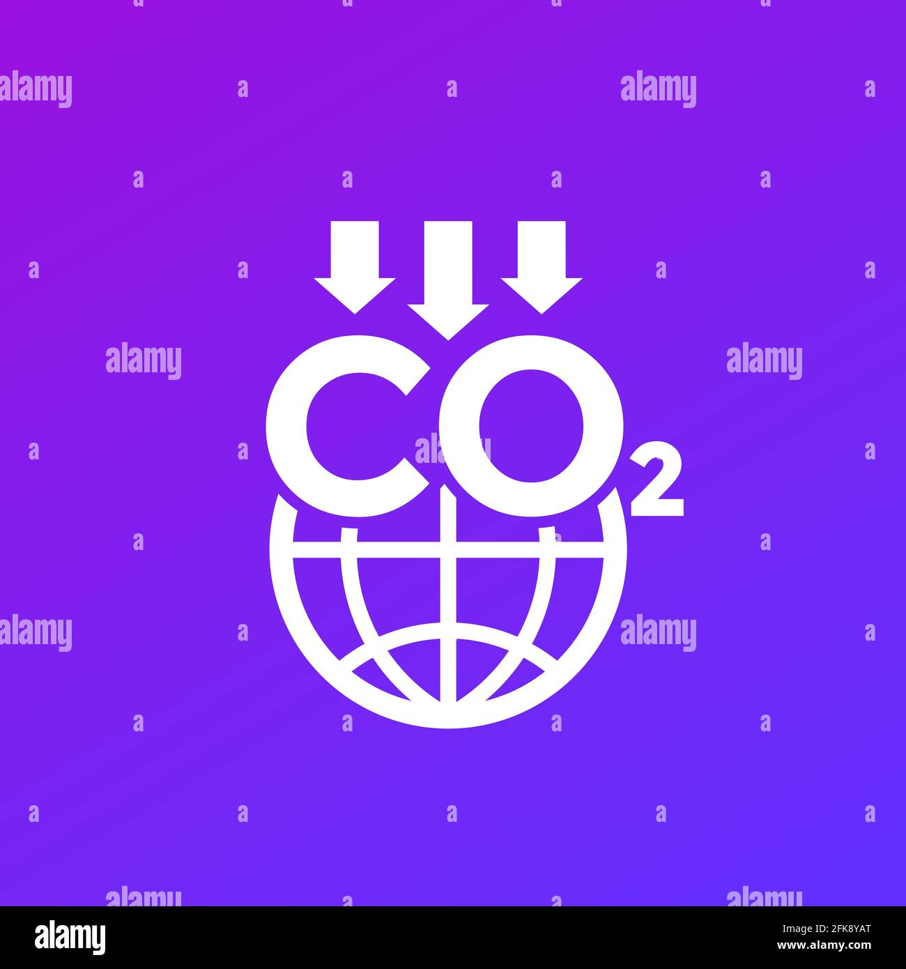 reduce carbon emissions icon with a globe Stock Vector Image & Art - Alamy
