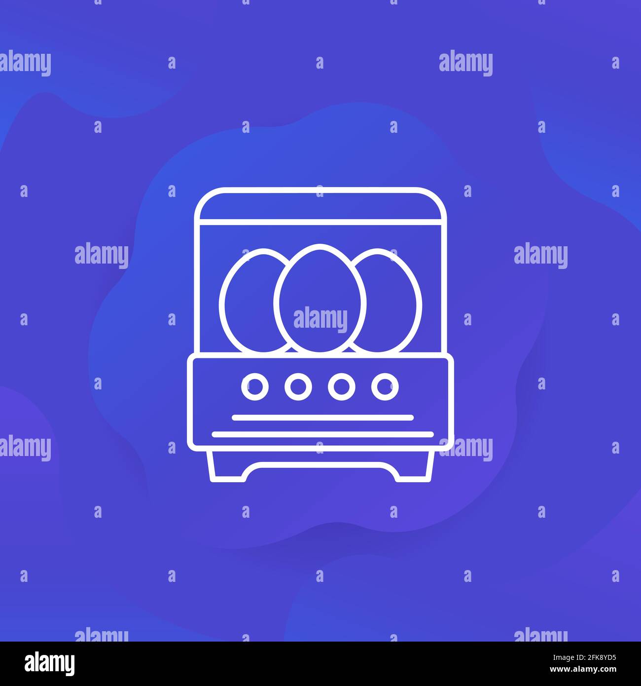 Chicken eggs hatching incubator Stock Vector Images - Alamy