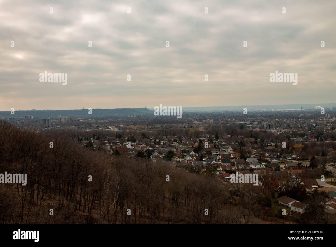 Hamilton Ontario City Skyline Niagara Escarpment Bruce Trail Stock ...