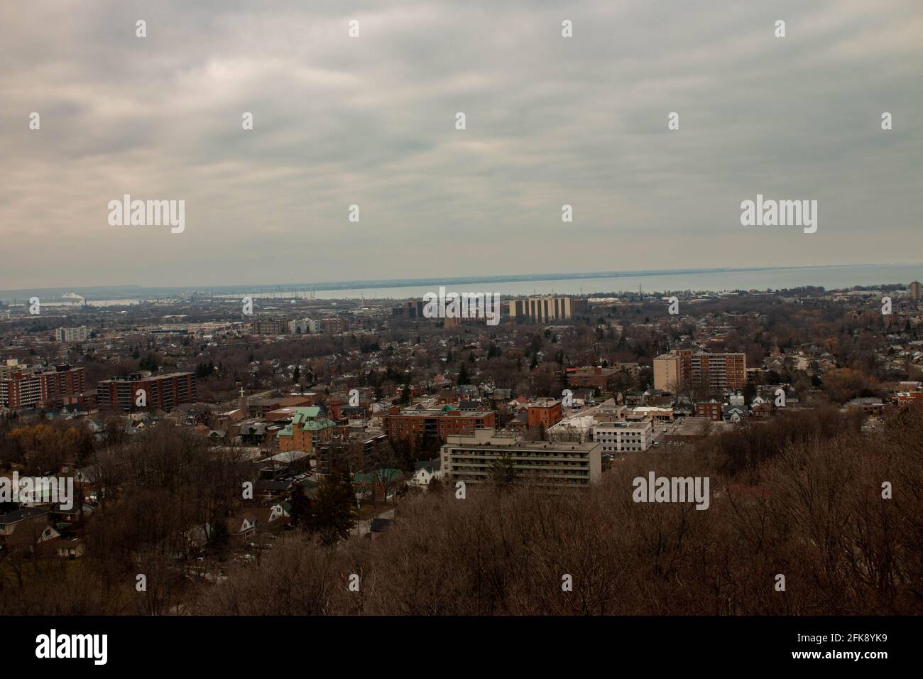 Hamilton Ontario City Skyline Niagara Escarpment Bruce Trail Stock ...