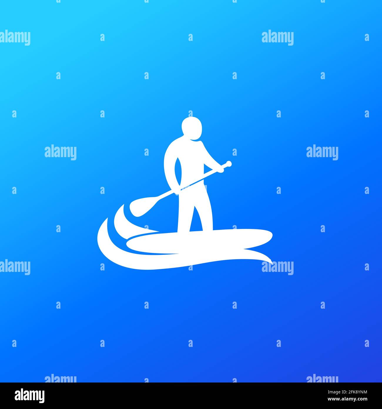 SUP, Stand up paddle surf board icon, vector Stock Vector Image & Art - Alamy