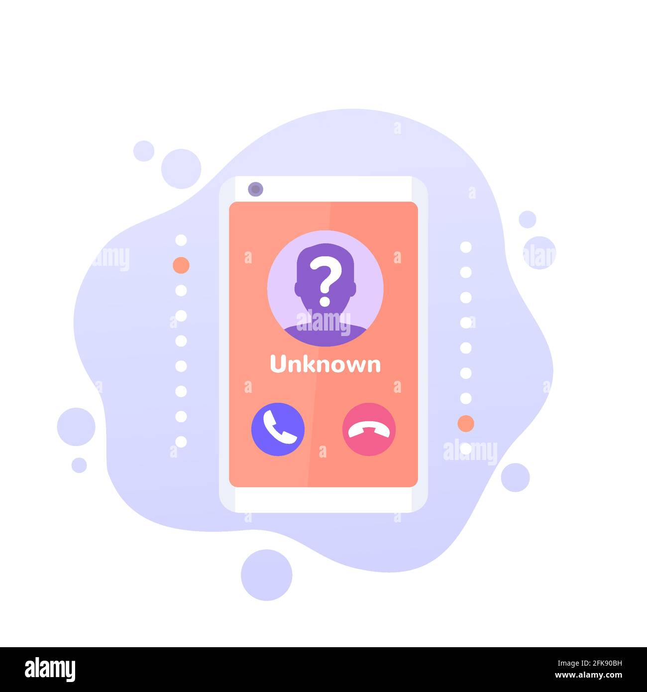 Spam call vector phone Stock Vector Images - Alamy