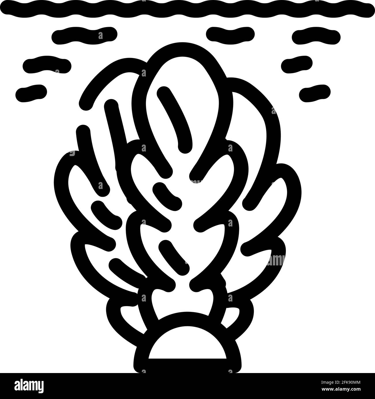 algae biogas line icon vector illustration Stock Vector Image & Art - Alamy