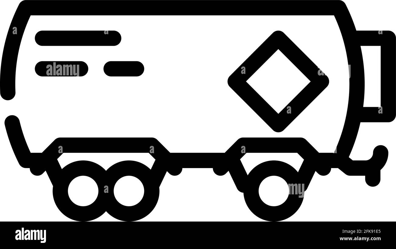 transportation biogas tank line icon vector illustration Stock Vector ...