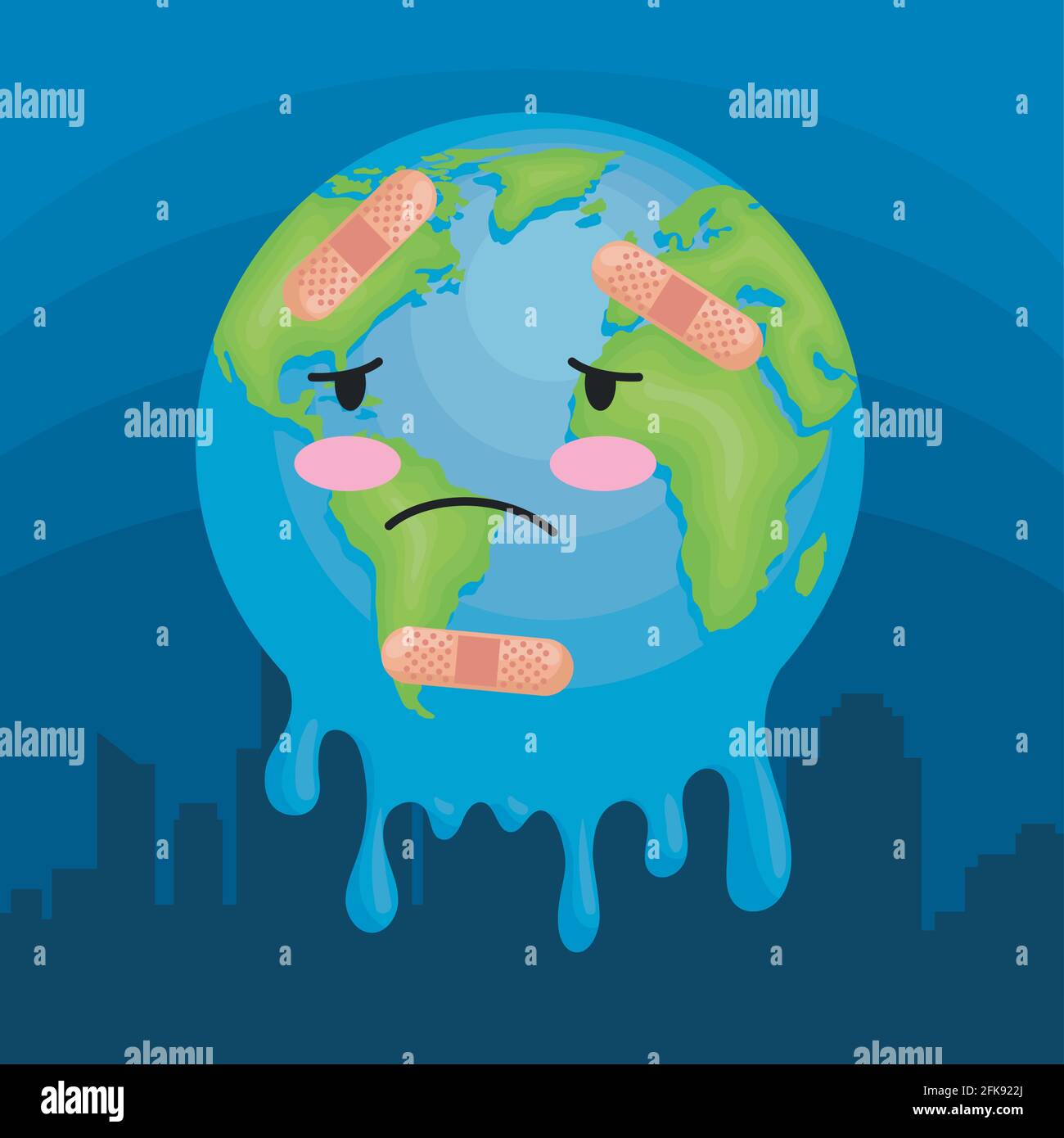 earth melting character Stock Vector Image & Art - Alamy