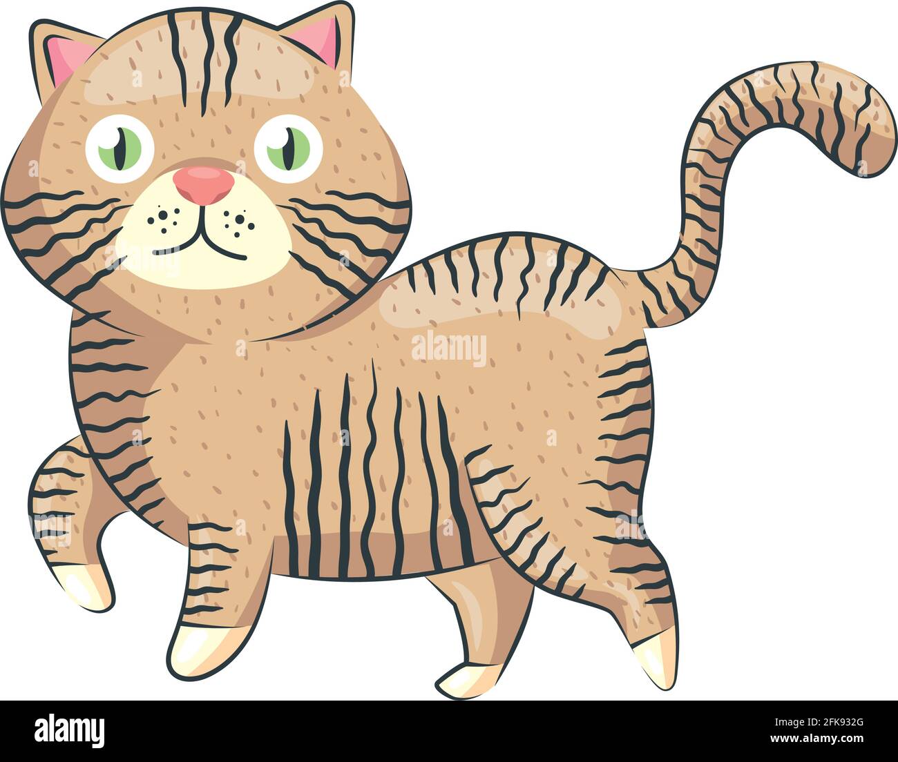 cute cat tabby Stock Vector Image & Art - Alamy