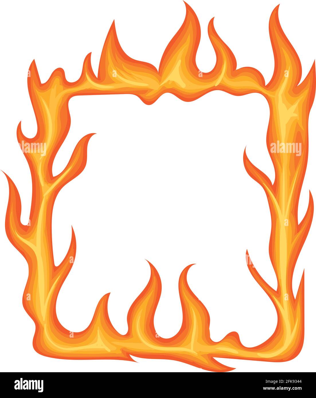 fire flame square Stock Vector Image & Art - Alamy