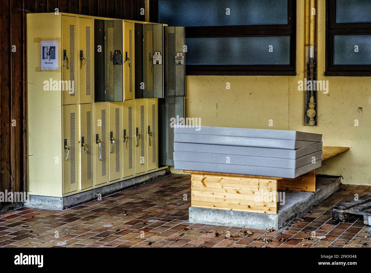 Swimming pool locker hi-res stock photography and images - Alamy