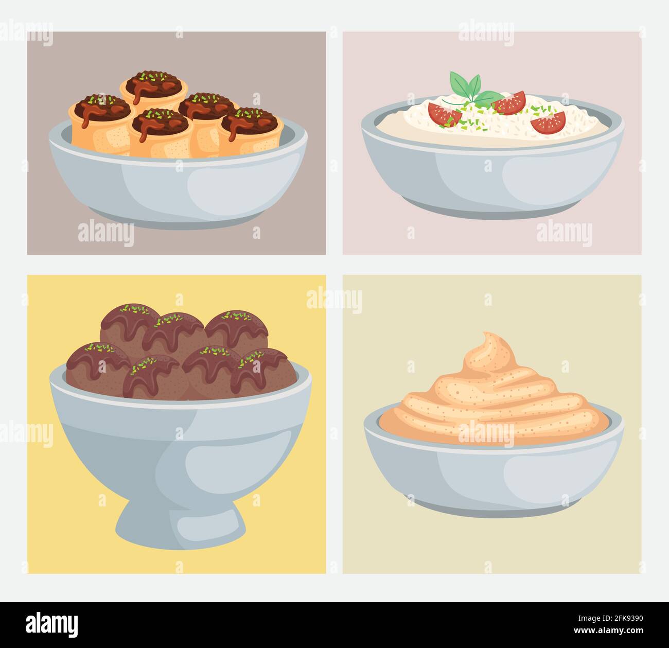 arabic four foods Stock Vector Image & Art - Alamy