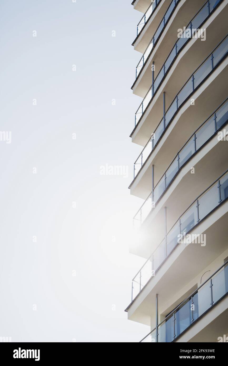 high rise building skyscraper commercial modern city of future ...