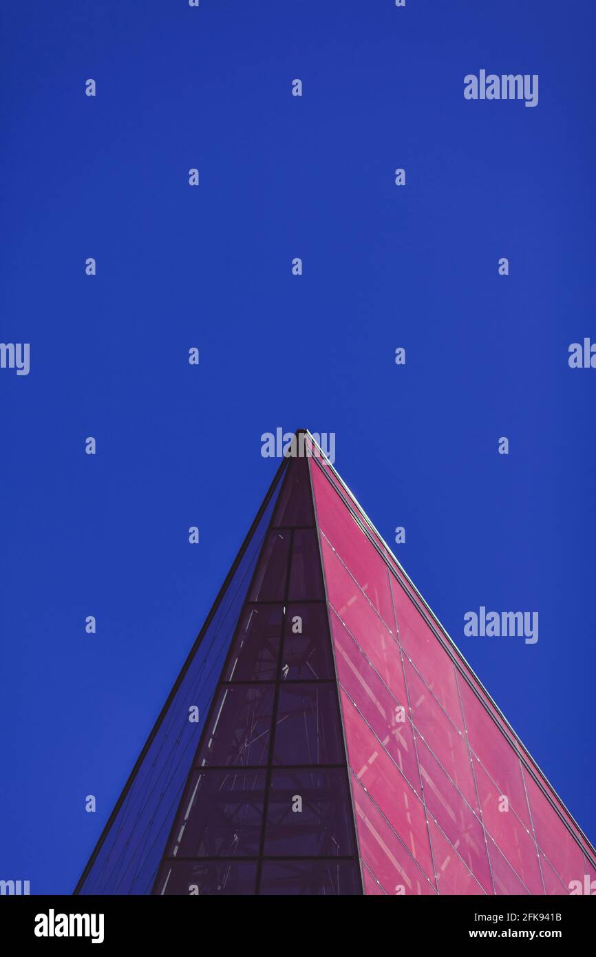 facade of a modern office building. geometric architecture Stock Photo ...