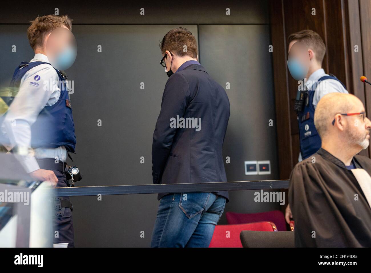 The accused Pol Mistiaen pictured during the sentencing verdict at the ...